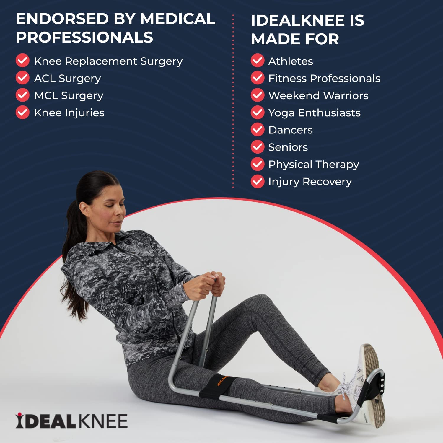 IdealKnee (2 Pad): Most Effective + Easy to Use Treatment for Knee Ext ...